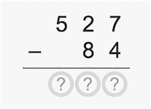 Long Subtraction Questions with Troubleshooting